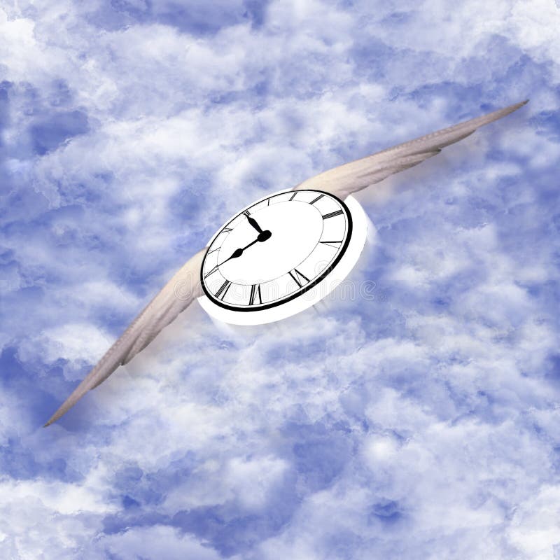 Time Flies To End of World Metaphor Stock Image - Image of flies ...