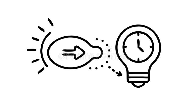 Time Forward Idea Icon Vector for Progress and Future Concepts, Vector ...