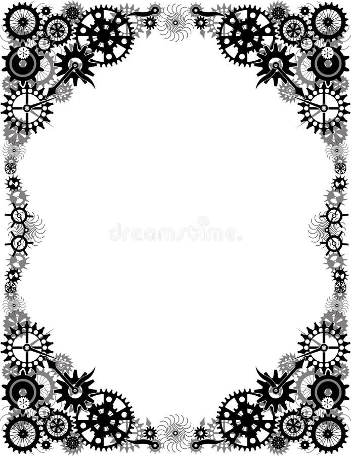 Time frame stock vector. Illustration of victorian, machine - 6603787