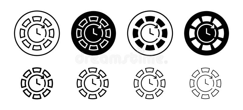 Time Frame Concept Vector Icon Set Collection. Time Frame Concept ...