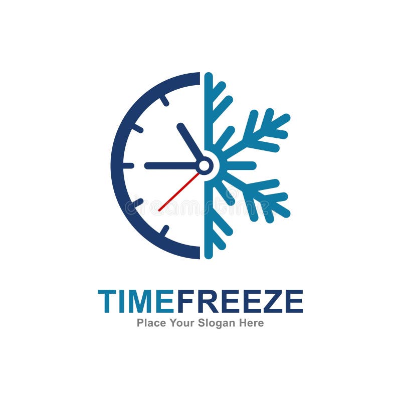 Time Freeze Logo Vector Icon Stock Vector - Illustration of number ...