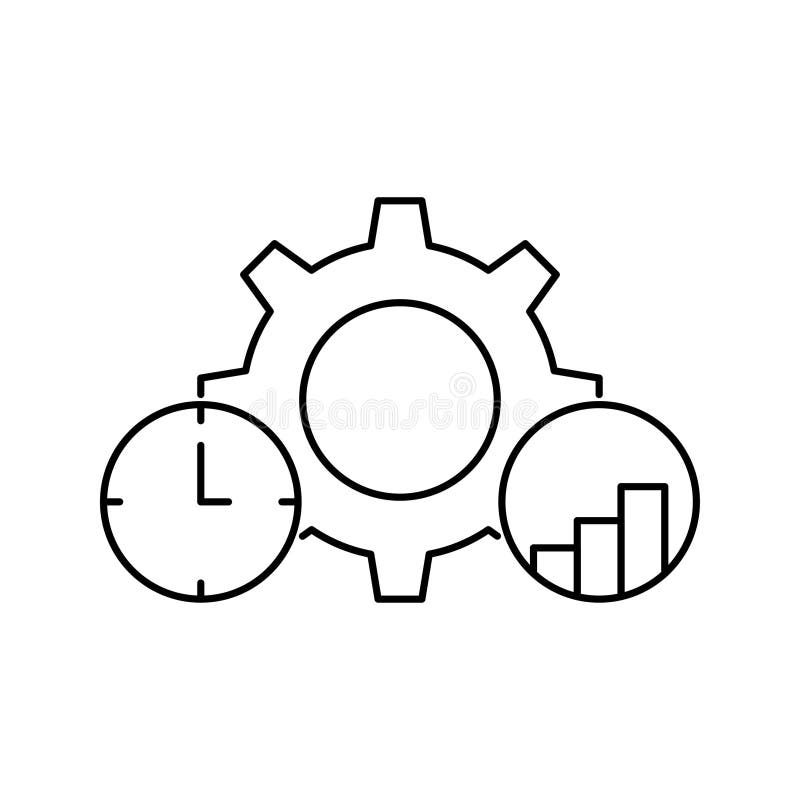Time, Gear, Management, Growth, Business Growth Time Management Icon ...