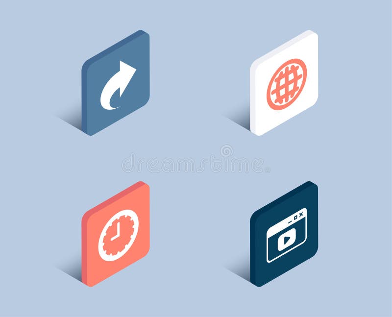 Time globe icon stock vector. Illustration of worldwide - 262879059