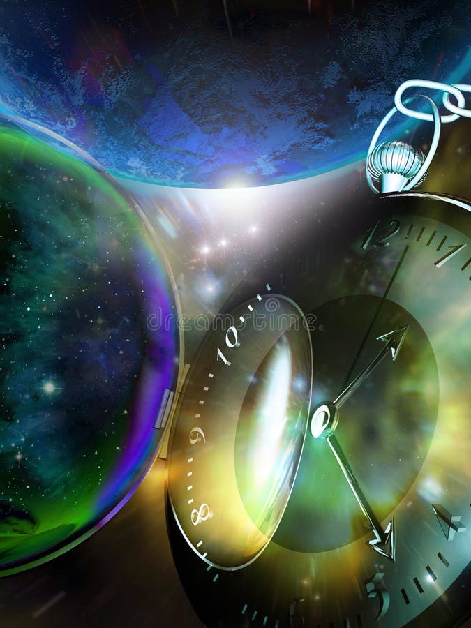 Time goes by stock illustration. Illustration of planet - 27425578