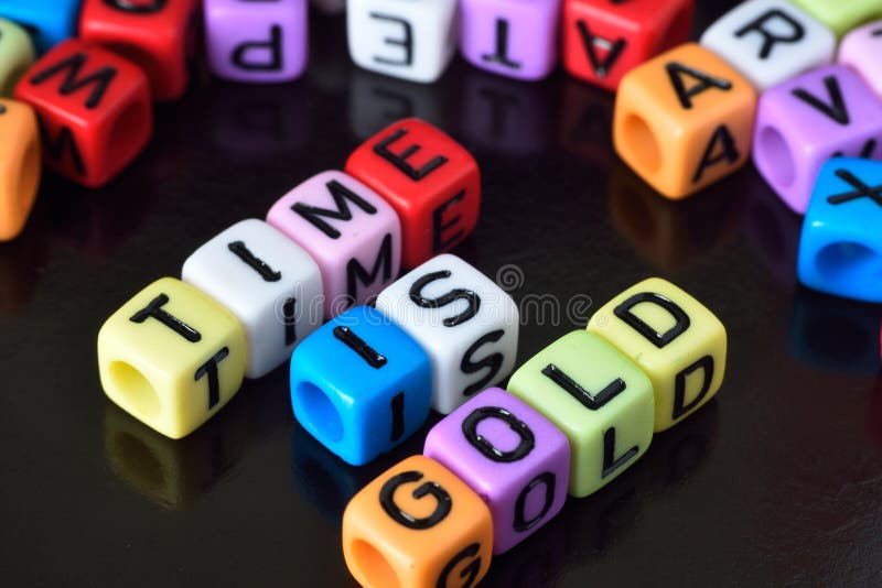 Time is gold stock image. Image of patience, glass, ideas - 69987201