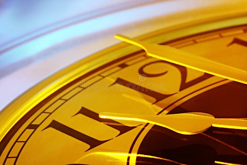 Time is Golden stock photo. Image of pressure, eleventh - 3932078
