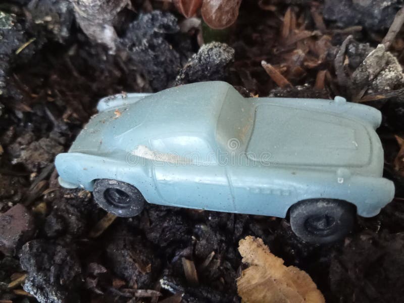 Time Gone the Elegance of an Old Silver Toy Car Stock Photo - Image of ...