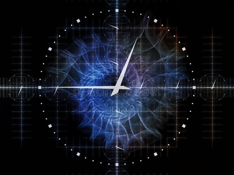Time and Quantum Physics stock illustration. Illustration of concept ...