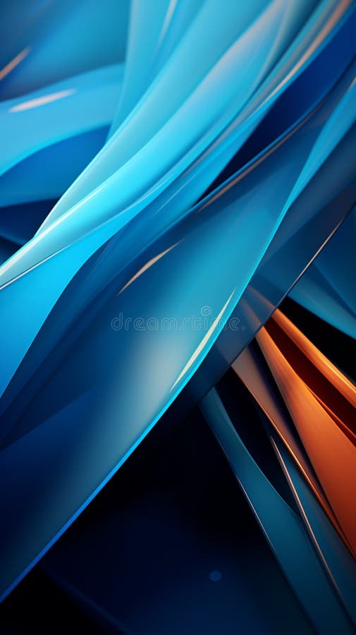 Time Honored Blue Screensaver Abstract Elegance in Soothing, Classic ...
