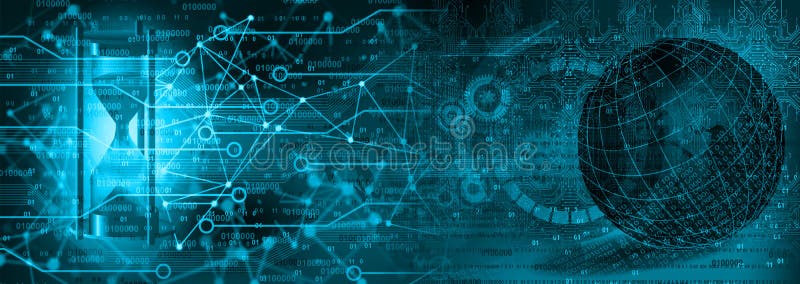 Technology Web Glob Background.artificial Intelligence Virtual Concept ...