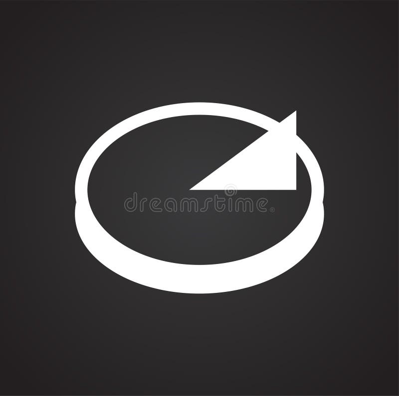 Time Icon on Black Background for Graphic and Web Design, Modern Simple ...