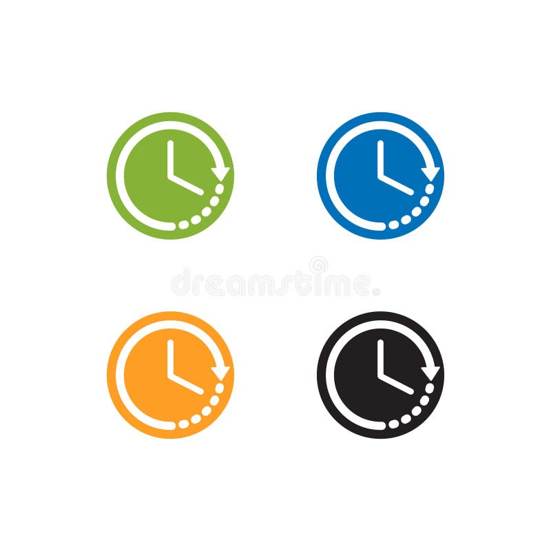 Time Icon, Clock Icon Vector, Time and Clock Icons. Stock Vector ...