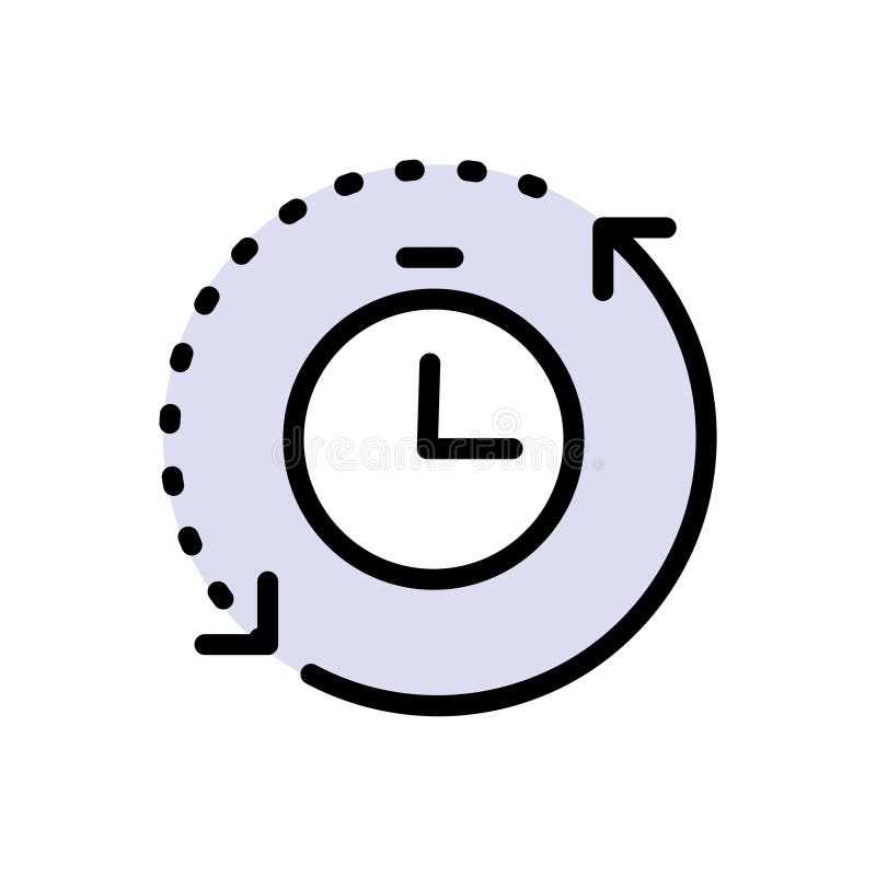 Time Icon, Clock Icon Vector. Task Time Icon in Modern Outline Style ...