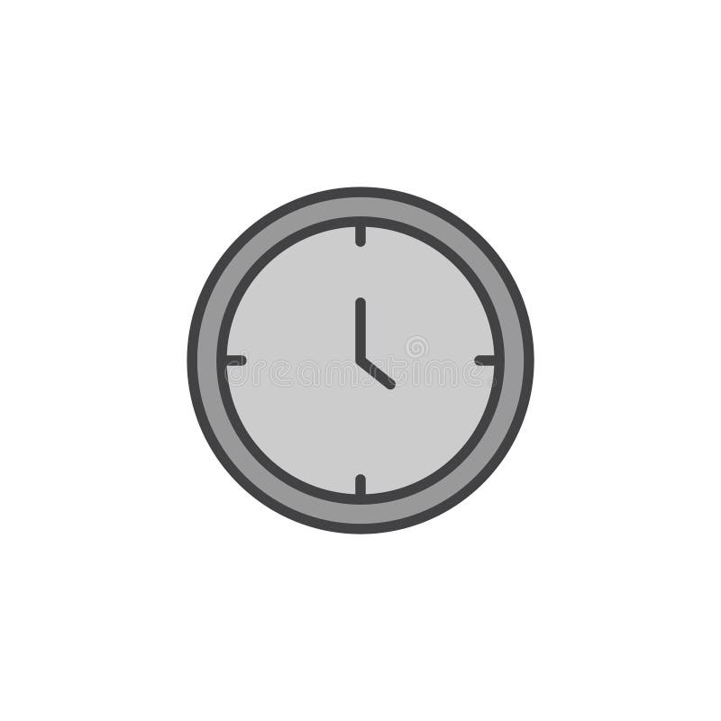 Time Icon in Colored Version Stock Vector - Illustration of date ...