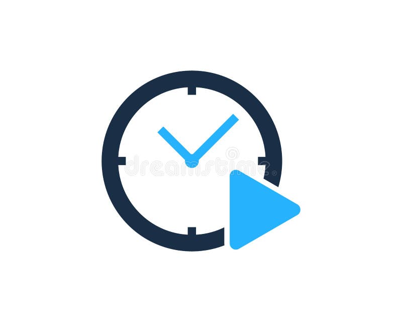 Time Icon Logo Design Element Stock Vector - Illustration of linear ...