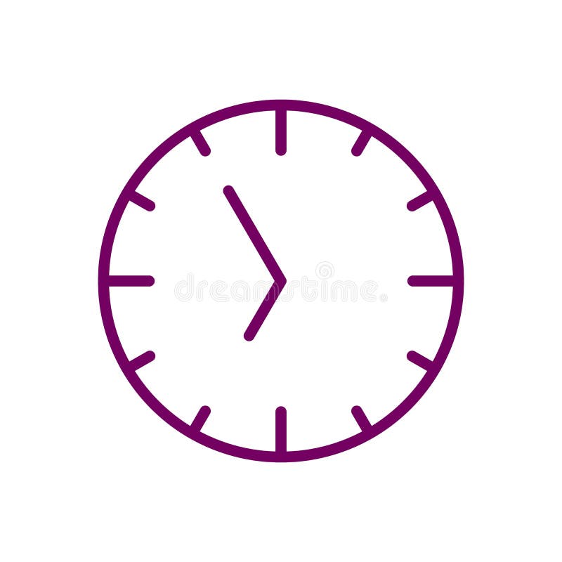 Alarm Clock Logo Icon Isolated. Watch Object, Time Office Symbol Stock ...