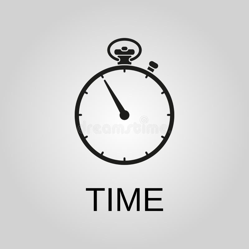 Time Icon. Time Symbol. Flat Design. Stock - Vector Illustration. Stock ...