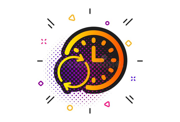 Time Icon. Update Clock Sign. Vector Stock Vector - Illustration of ...