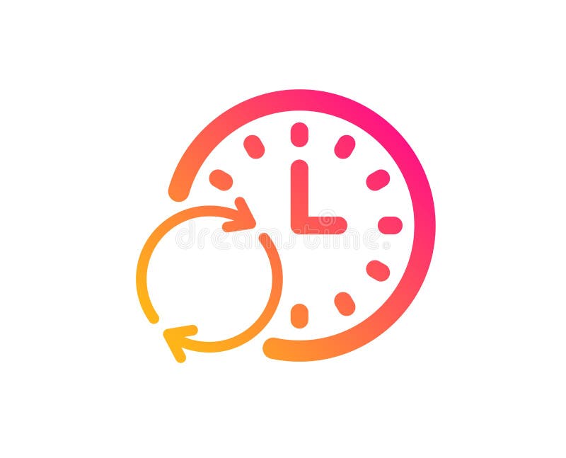 Time Icon. Update Clock Sign. Vector Stock Vector - Illustration of ...