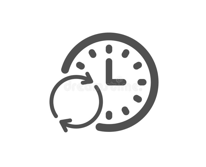 Time Icon. Update Clock Sign. Vector Stock Vector - Illustration of ...