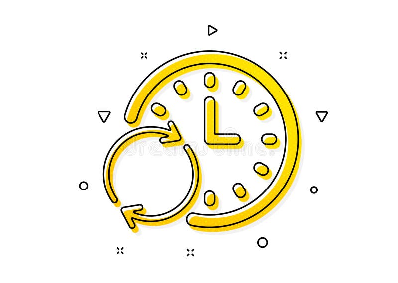 Time Icon. Update Clock Sign. Vector Stock Vector - Illustration of ...