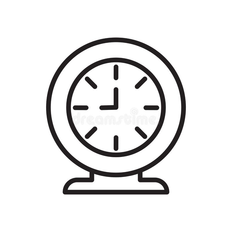 Time Icon Vector Isolated On White Background Time Sign Stock Vector