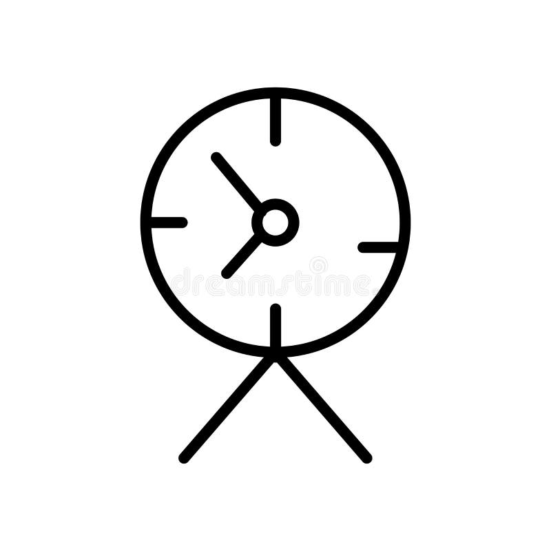 Time Icon Vector Isolated on White Background, Time Sign , Line and ...