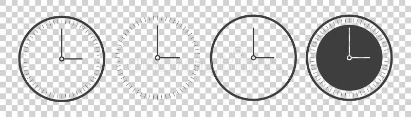 Time Icon on White Background. Stock Vector - Illustration of fast ...