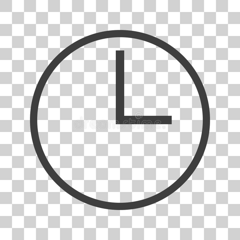Time Icon on White Background. Stock Vector - Illustration of time ...