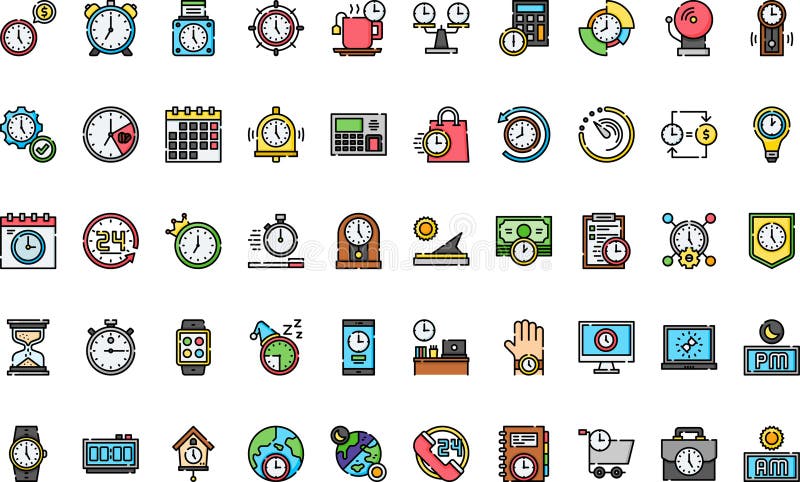 Time Icons High-Quality Vector Icons Collection with Editable Stroke ...