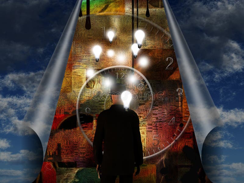 Time and Ideas stock illustration. Illustration of clock - 156333104