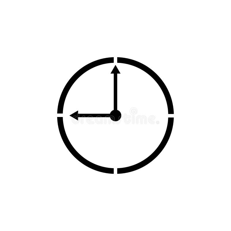 Time Illustration Icon Logo Vector Stock Vector - Illustration of ...