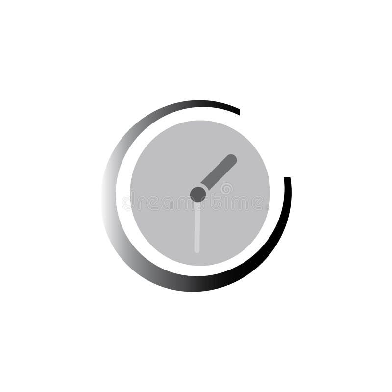 Time Illustration Icon Logo Vector Stock Vector - Illustration of flat ...