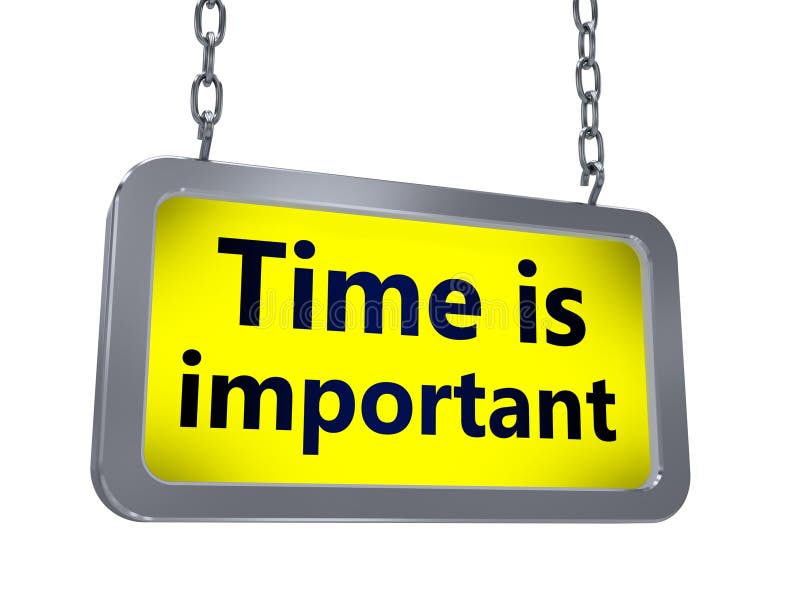 Time is Important on Billboard Stock Illustration - Illustration of ...