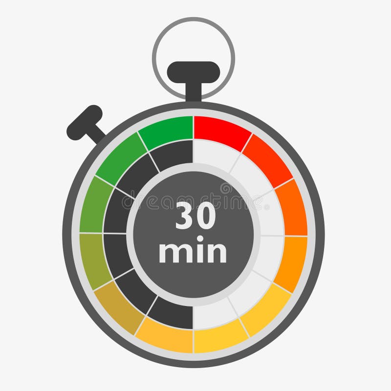 Time Indicator. Vector Stopwatch, Countdown Timer Stock Vector ...