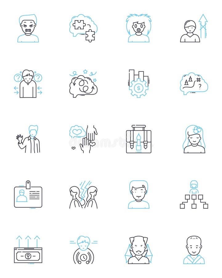 Time Intelligence Linear Icons Set. Analytics, Forecasting, Machine ...