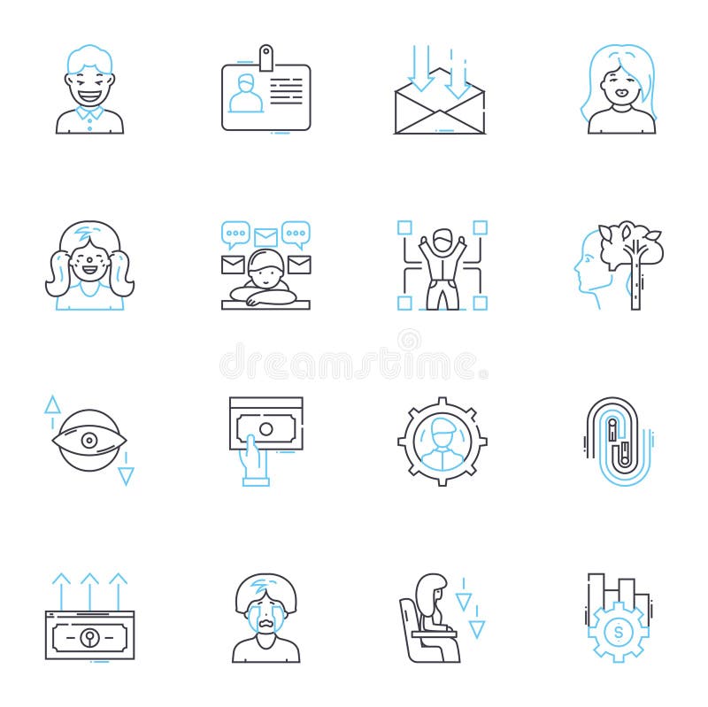 Time Intelligence Linear Icons Set. Analytics, Forecasting, Machine ...