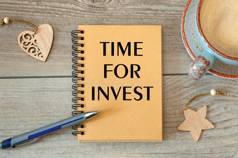 Time for Invest is Written on a Notepad Stock Photo - Image of profit ...