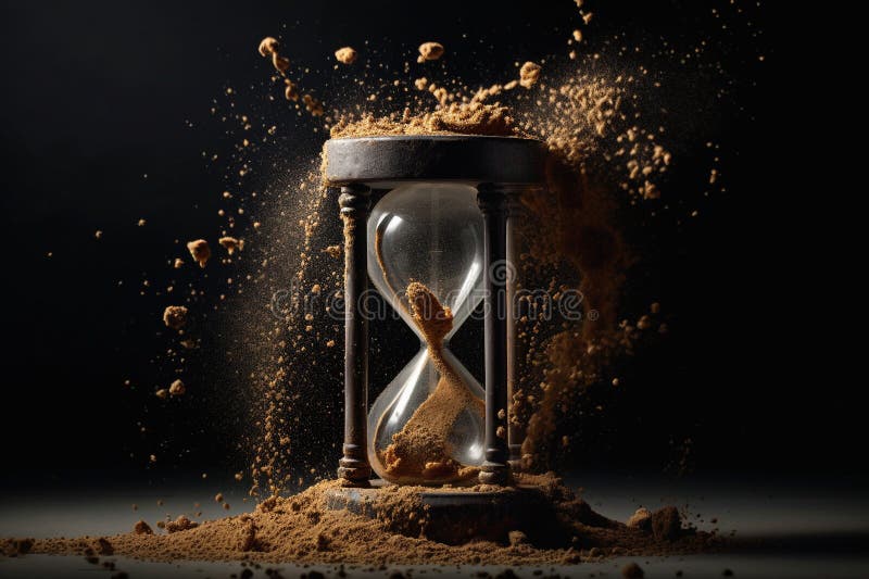 Time. an Irreversible Current Flowing in only One Direction, from Past ...