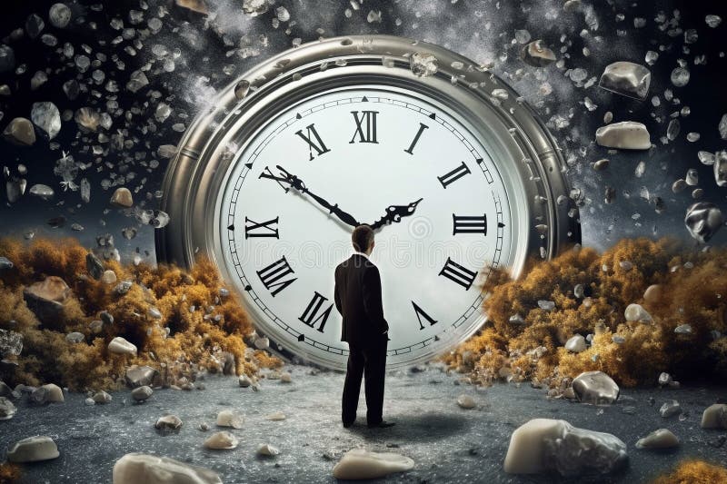Time. an Irreversible Current Flowing in only One Direction, from Past ...