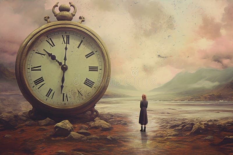 Time. an Irreversible Current Flowing in only One Direction, from Past ...