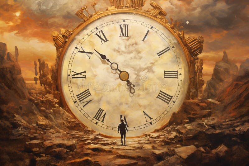 Time. an Irreversible Current Flowing in only One Direction, from Past ...