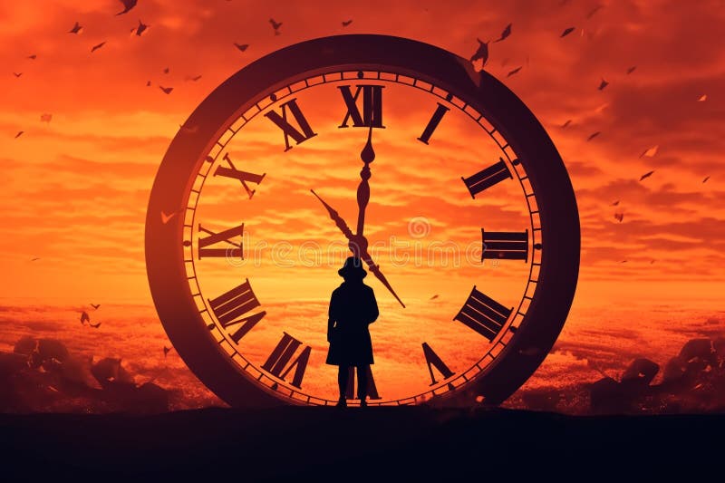 Time. an Irreversible Current Flowing in only One Direction, from Past ...