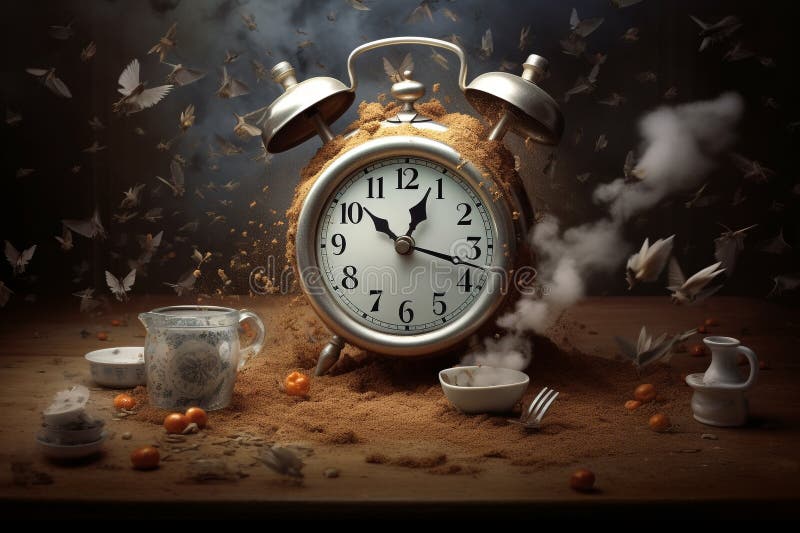 Time. an Irreversible Current Flowing in only One Direction, from Past ...