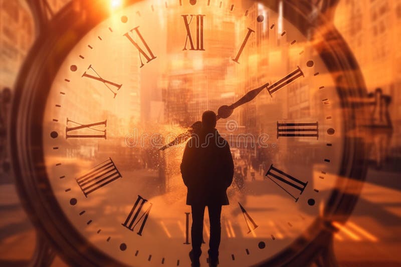 Time. an Irreversible Current Flowing in only One Direction, from Past ...