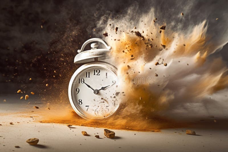 Time. an Irreversible Current Flowing in only One Direction, from Past ...