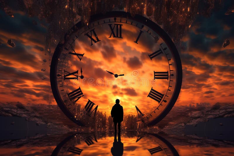 Time. an Irreversible Current Flowing in only One Direction, from Past ...
