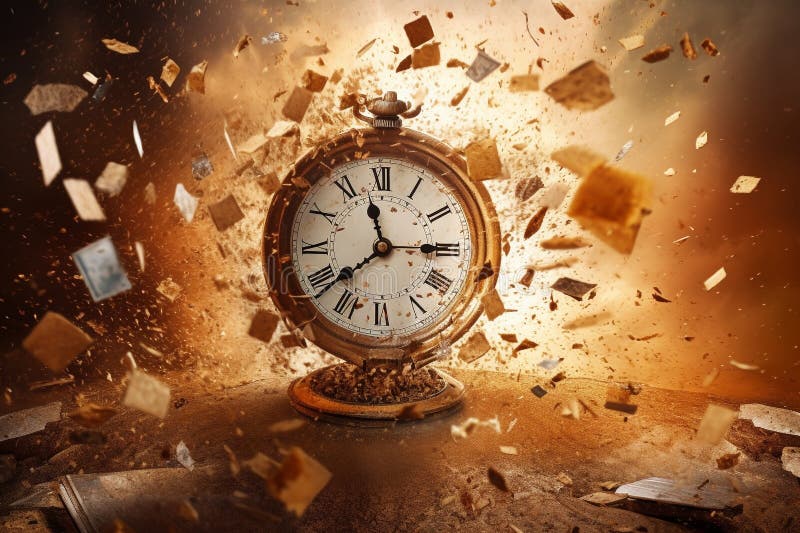 Time. an Irreversible Current Flowing in only One Direction, from Past ...