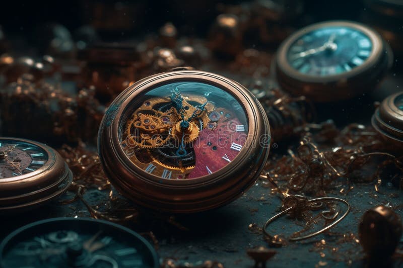 Time. an Irreversible Current Flowing in only One Direction, from Past ...