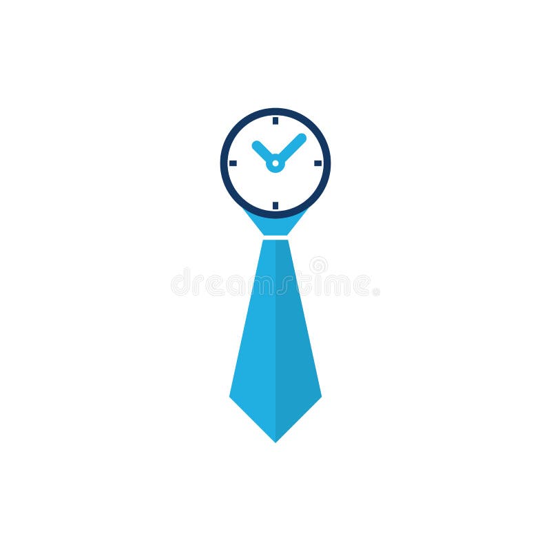 Work Time Icon Logo Design Element Stock Vector - Illustration of ...